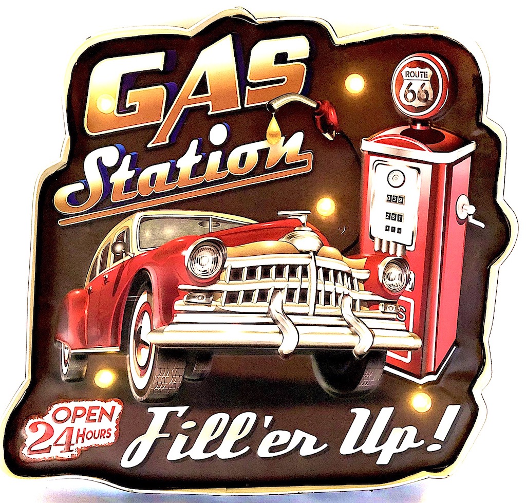 Retro Sign For Man Cave GAS STATION FILL UP The Retro Signs