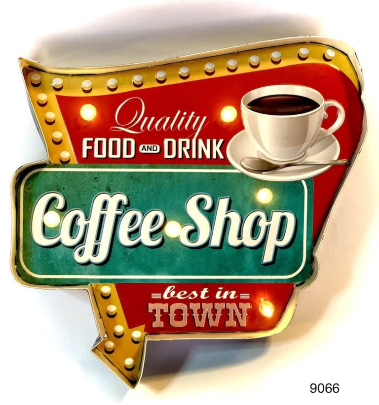 Vintage coffee sign for coffee shop | QUALITY FOOD AND DRINK COFFEE ...