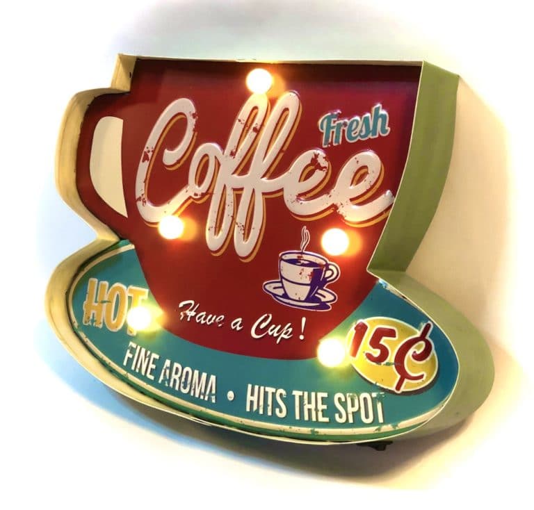Vintage coffee sign for coffee shop | COFFEE FRESH 15C (coffee cup ...